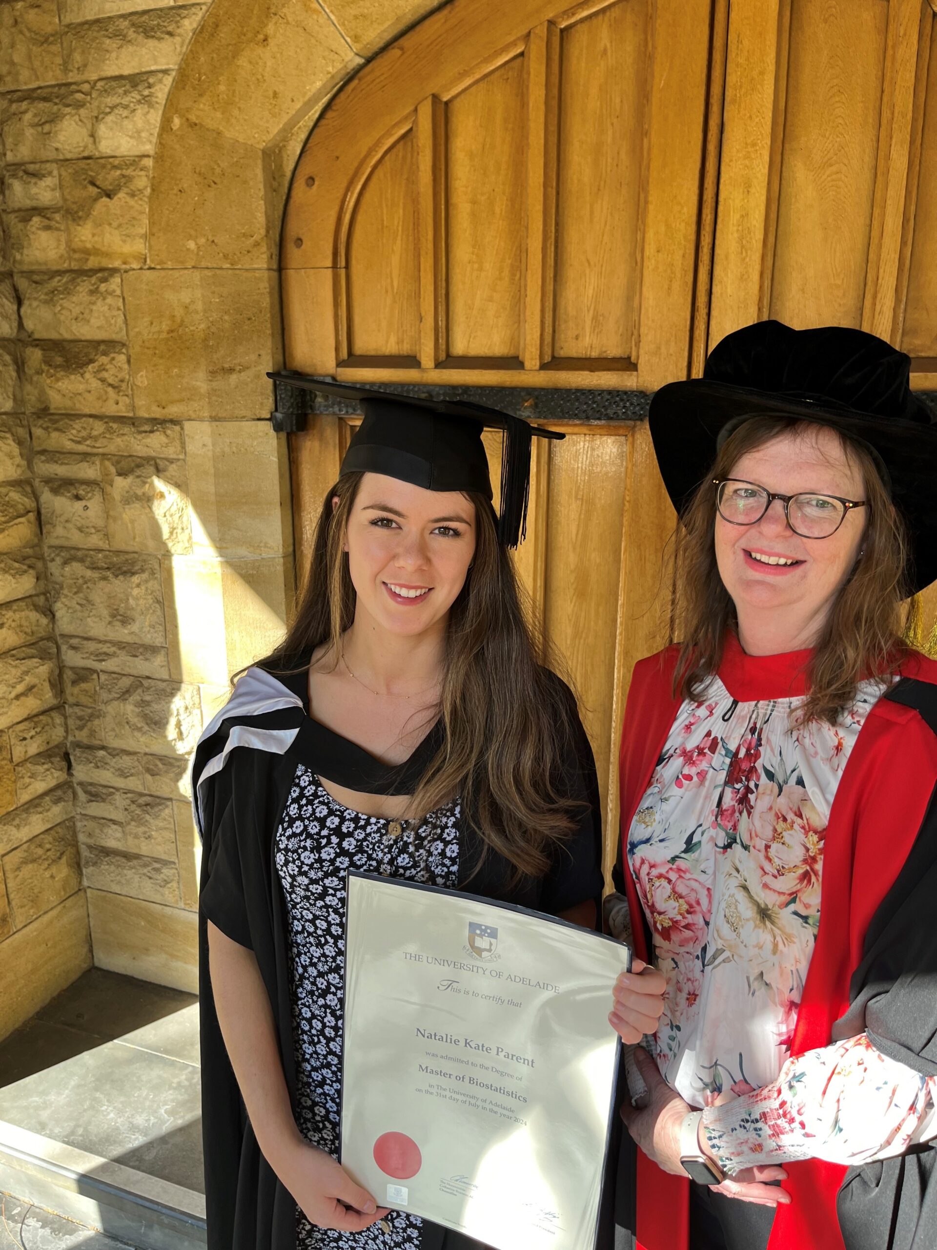 Natalie Parent and Associate Professor Lynne Giles